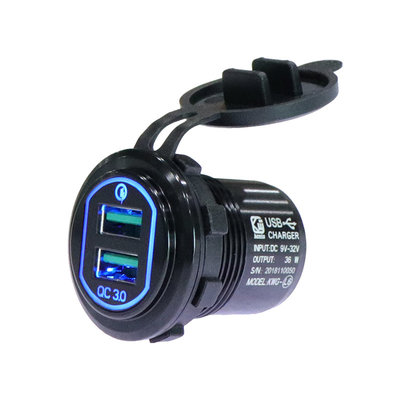 2020 New Trends portable mobile phone dual usb QC3.0 Car Charger Power Plug