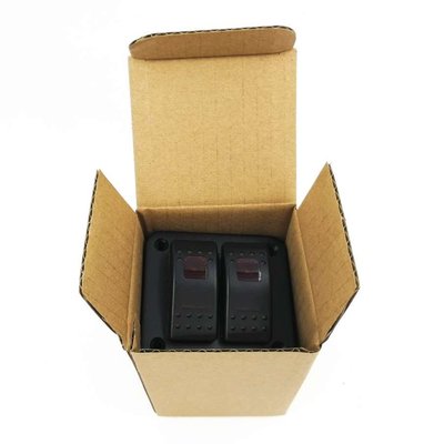 Automotive 2 Gang Toggle Switch 12V 24V Rocker Switch Panel for Car Marine Boat Green LED