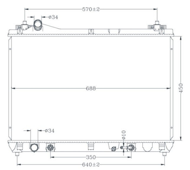OE 17700-65J10 NISSENS 64199 for SUZUKI GRAND Auto Radiator by Reliability & Performance