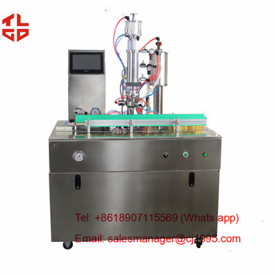 Under Cap Freon Refrigerant Filling Machine , Spray Can Filling Machine