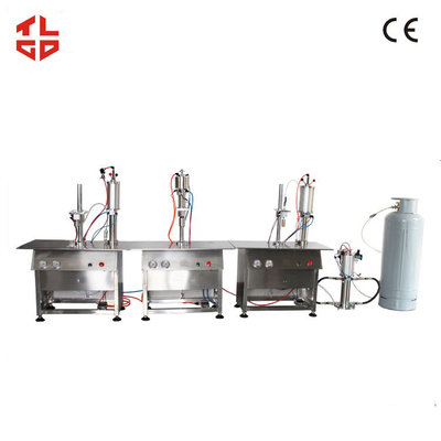 Semi Automatic Aerosol Filling Machine For Spray Paint 0.65-1.0Mpa