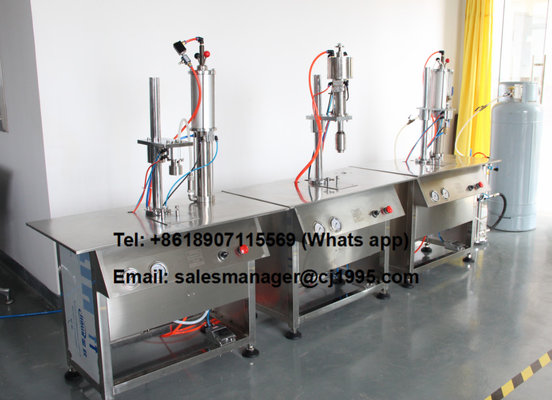 Asthma Spray Aerosol Filling Machine Semi Automatic 316 Stainless Steel