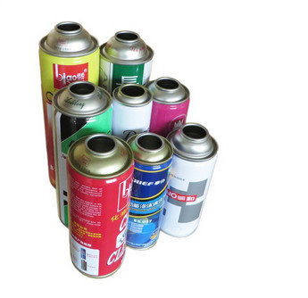 Tin Plate Aerosol Spray Can Empty Bottle For Shaving Gel / Foam