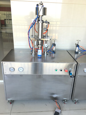 PLC System Automatic Filling Machine For Canned Fresh Air 600-800cans/Hr