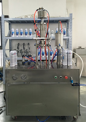 Automatic Under Cap Refrigerant Filling Machine , Aerosol Spray Filling Machine