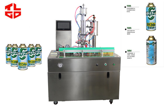 Automatic R22 Freon Refrigerant Filling Machine 600-1000cans /hr 100ml-1000ml