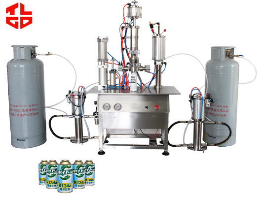 Aerosol Can Filling Equipment For Refrigerant / Air Condition Lubricants