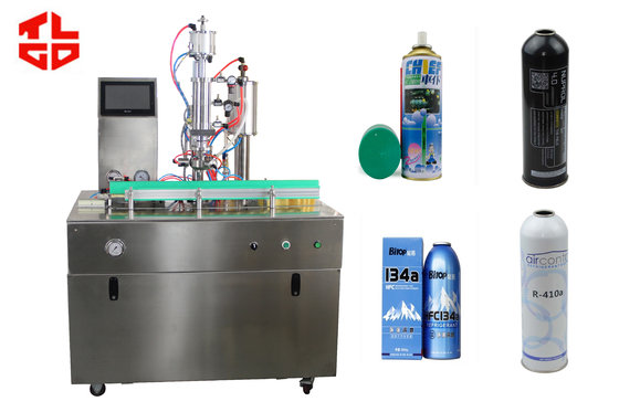 Semi Automatic R410a Refrigerant Filling Machine 5000-8000cans/shift