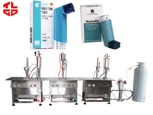 Auto Aerosol Filling Machine for Bronchial Asthma Spray 10-50ml