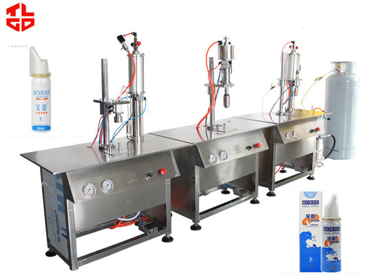 Nasal Spray Filling Machine Sealing Machine , Small Dose Gas Filling Machine
