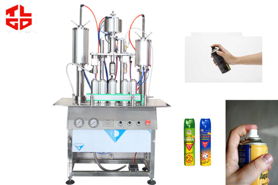 High Speed Aerosol Filling Machine Filling Line for Body Spray Bottle