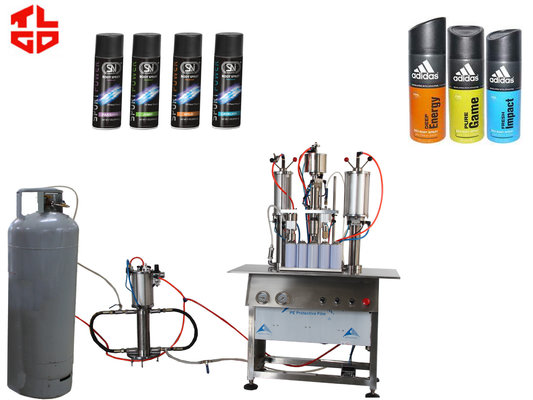 3 In 1 Aerosol Body Spray Filling Machine , Deodorant /  Perfume Filling Machine