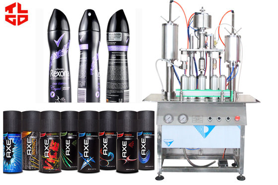 Semi Automatic Aerosol Filling Machine For Filling Aerosol Cans Deodorizer
