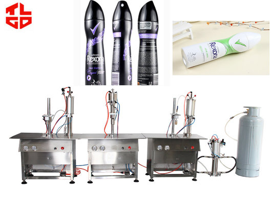 Semi Automatic Aerosol Filling Machine, Deodorant Perfume Filling Machine