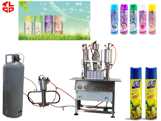 Spray Can Air Freshener Filling Machine , Perfume Bottle Filling Machine