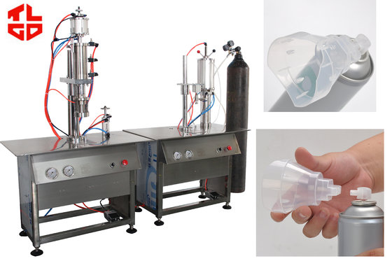 Oxygen / Canned Fresh Air Filling Machine Production Line Oil Free Semi Automatic
