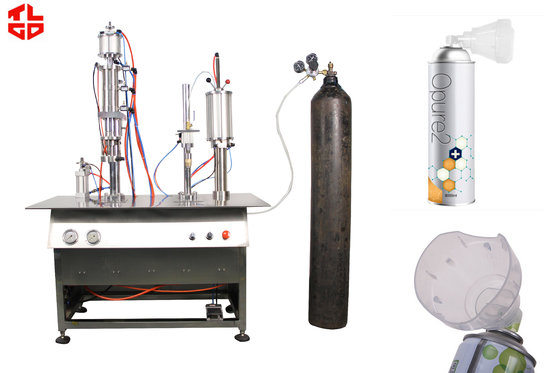 Breathing Fresh Air / Oxygen Filling Machine For Tin Plate Cans / Aluminum Cans