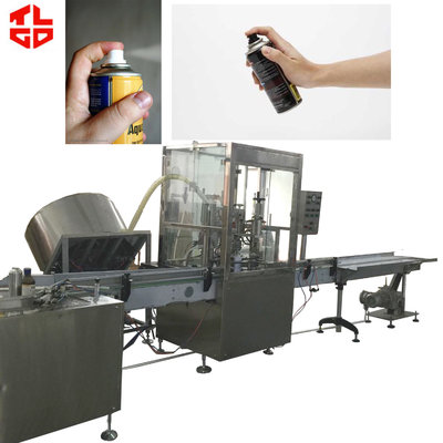 Leather Spray Aerosol Filling Machine , Aerosol Spray Filling Machine High Capacity