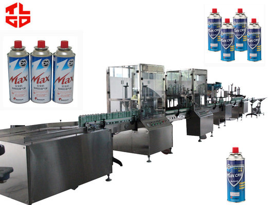 Automatic LPG Gas Filling Machine For Butane Gas Can / Cassette High Efficient