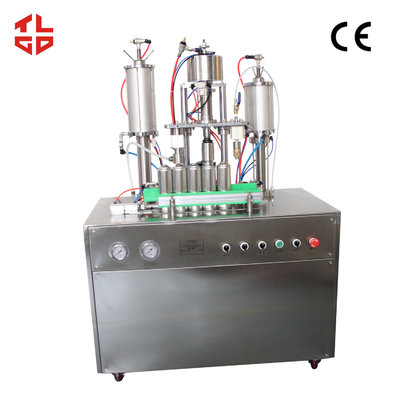 Pneumatic Drive Oxygen Gas Spray Can Filling Machine With PLC Control System