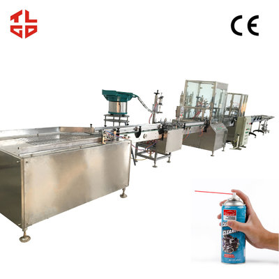 20CBM Automatic Aerosol Filling Machine , Spray / Aerosol Paint Can Filling Machine