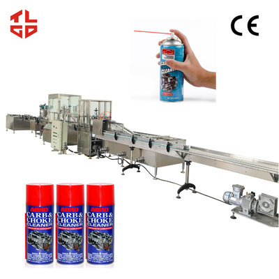 Automatic Engine Cleaner Aerosol Spray Filling Machine with Pneumatic Drive