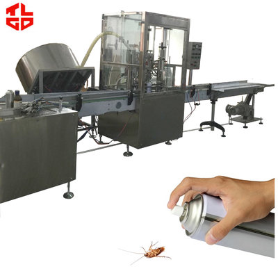 Pneumatic Automatic Aerosol Filling Machine for Pesticide Insecticide Insect Killer
