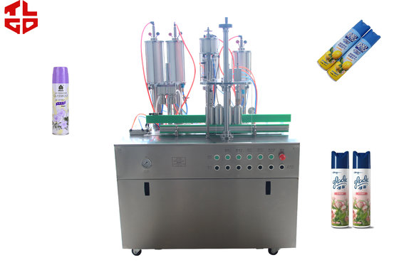 Semi Automatic Aerosol Filling Machine For Air Freshener / Home Deodorant