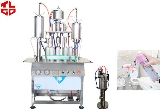 Car Air Freshener Spray Filling Machine , Automatic Aerosol Filling Machine