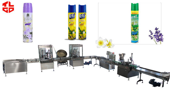 Fully Automatic Air Freshener Filling Machine , Deodorant Filling Machine Stainless Steel