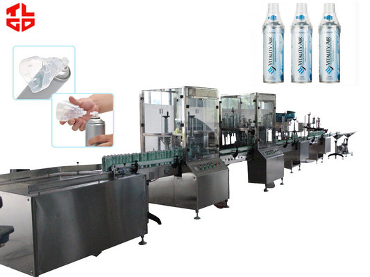Automatic Vacuum Crimping Air Filling Machine for Fresh Air / Oxygen Gas Filling