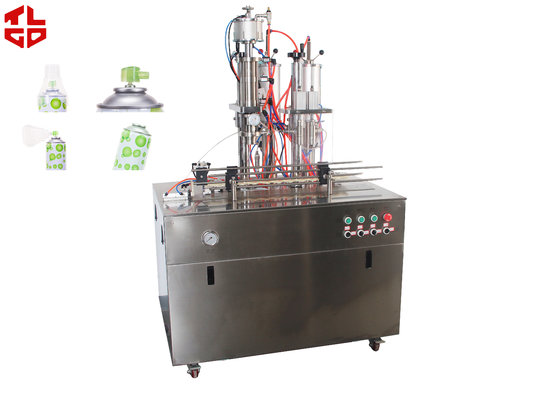 Canned Oxygen Gas / Fresh Air Filling Machine , Aerosol Can Filling Equipment