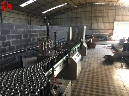 High Speed Automatic Aerosol Filling Machine For Tyre Repair Spray