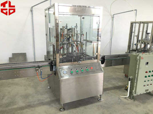 Automatic Snow Sprays Party Strings Aerosol Paint Filling Machine With Glass Ball