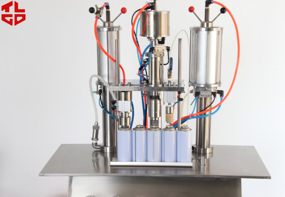 Styling Gel / Hair Spray Aerosol Filling Machine, Aerosol Spray Can Filling Machine