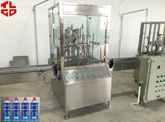 Automatic Butane Gas Lighter Refill Filling Machine , Butane Gas Refill Can Machine