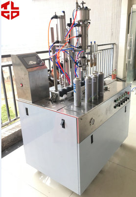 Automatic BOV Spray Can Filling Machine For  Bag On Valve  Avene Evian Cosmetic Spray