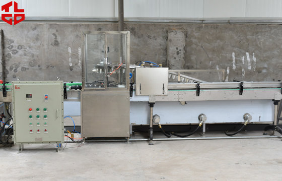 Pneumatic Automatic Aerosol Can Bag On Valve  Fire Extinguisher Aerosol Filling Lines
