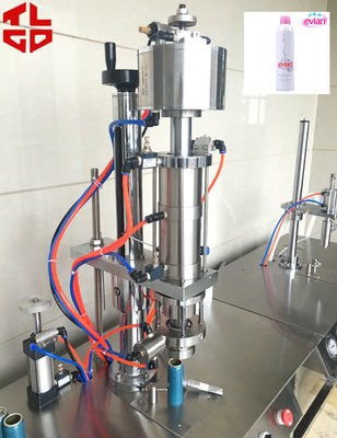 Shaving Foam / Shaving Gel Bag On Valve Aerosol Can Filling Machine With PLC Control