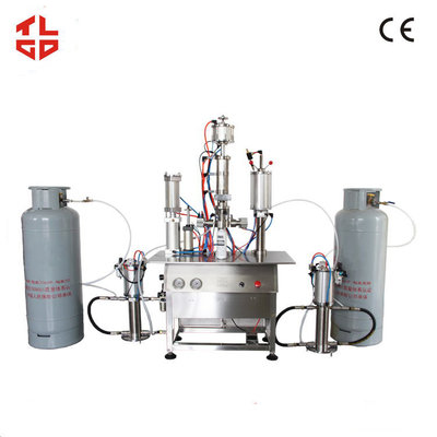 134a F22 Refrigerant Gas Aerosol Can Filling Machine , Aerosol Spray Filling Machine