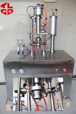 R410A Refrigerant Freon Semi Automatic Aerosol Filling Machine Made Of Stainless Steel