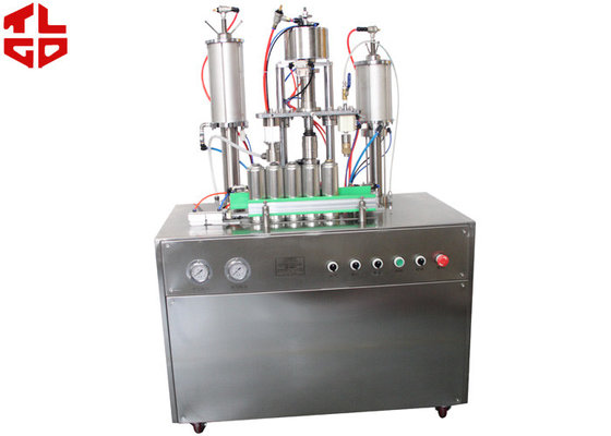Semi Automatic Aerosol Filling Machine For Bacteria Remover / Insecticide Spray