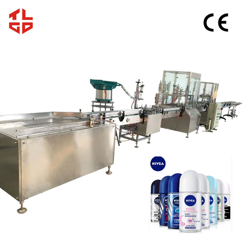 Automatic Body Spray Aerosol Filling Production Line, Aerosol Can Filling System