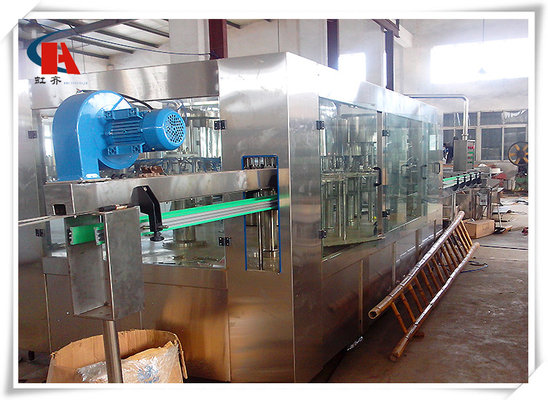 PET Bottle Washing Filling And Capping Machine , Volumetric Liquid Bottle Filling Machine 3.63KW