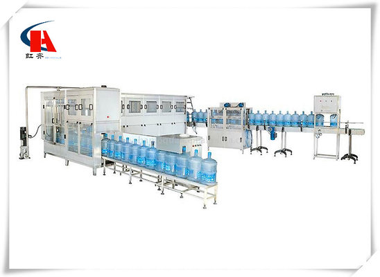 Eco Friendly PET Bottled Water Production Machine Fast Speed Rated Filling Valves