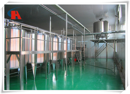 Exact Liquid Level Milk Processing Equipment , Milk Production Machine 250 - 400 B/Min