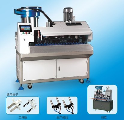 5 Amp Indian Plug Insert 2 Pole Hollow Pin / Solid Pin Crimping Machine