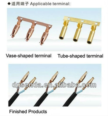 Automatic Feed Plug Terminal Crimping & Stripping Machine for Cable End Crimp
