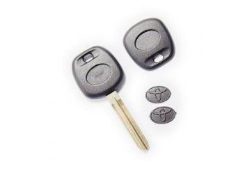 Transponder Key Shell for Toyota(with 2Pcs Removable Logo)