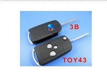 Modified Flip Remote Key Shell 3 Button For Toyota Camry